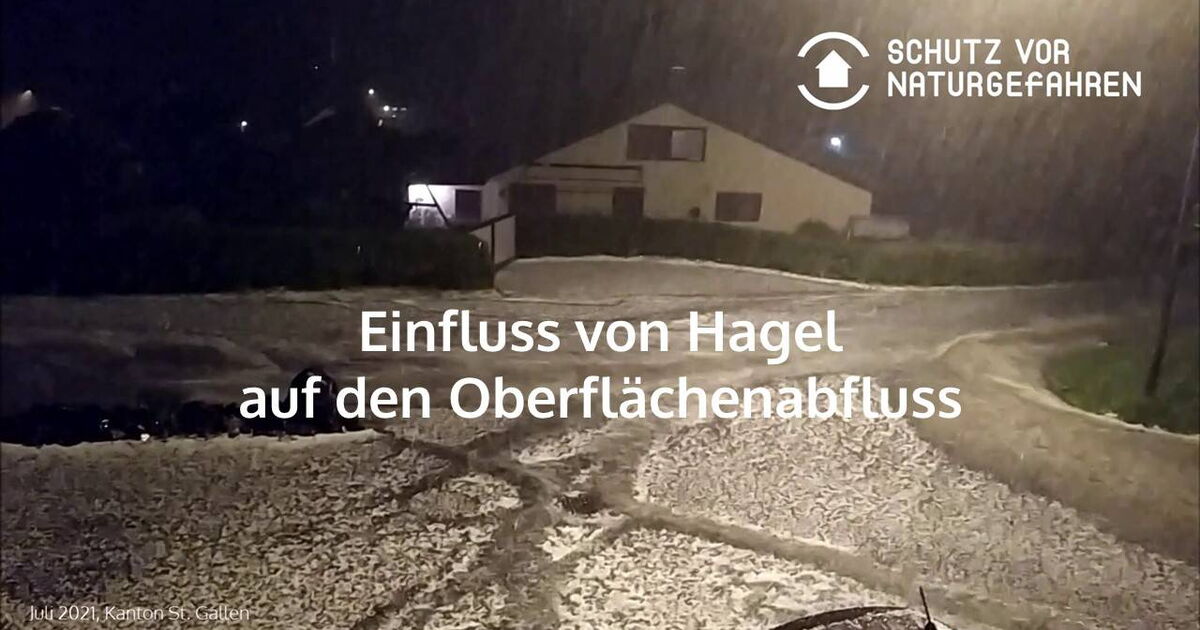 Einfluss von Hagel auf den Oberflächenabfluss - Informationsplattform ...
